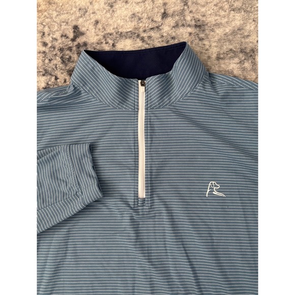 Rhoback | Shirts | Rhoback Performance 4 Zip Pullover Golf Shirt Blue ...